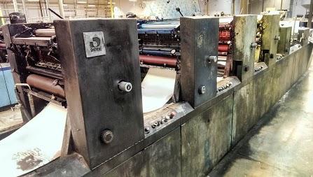 Lot #3: Didde DG 175 4 Color Web Press with Martin Paper Splicer - WireBids